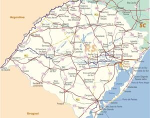 Mapa do Rio Grande do Sul - WentTrip